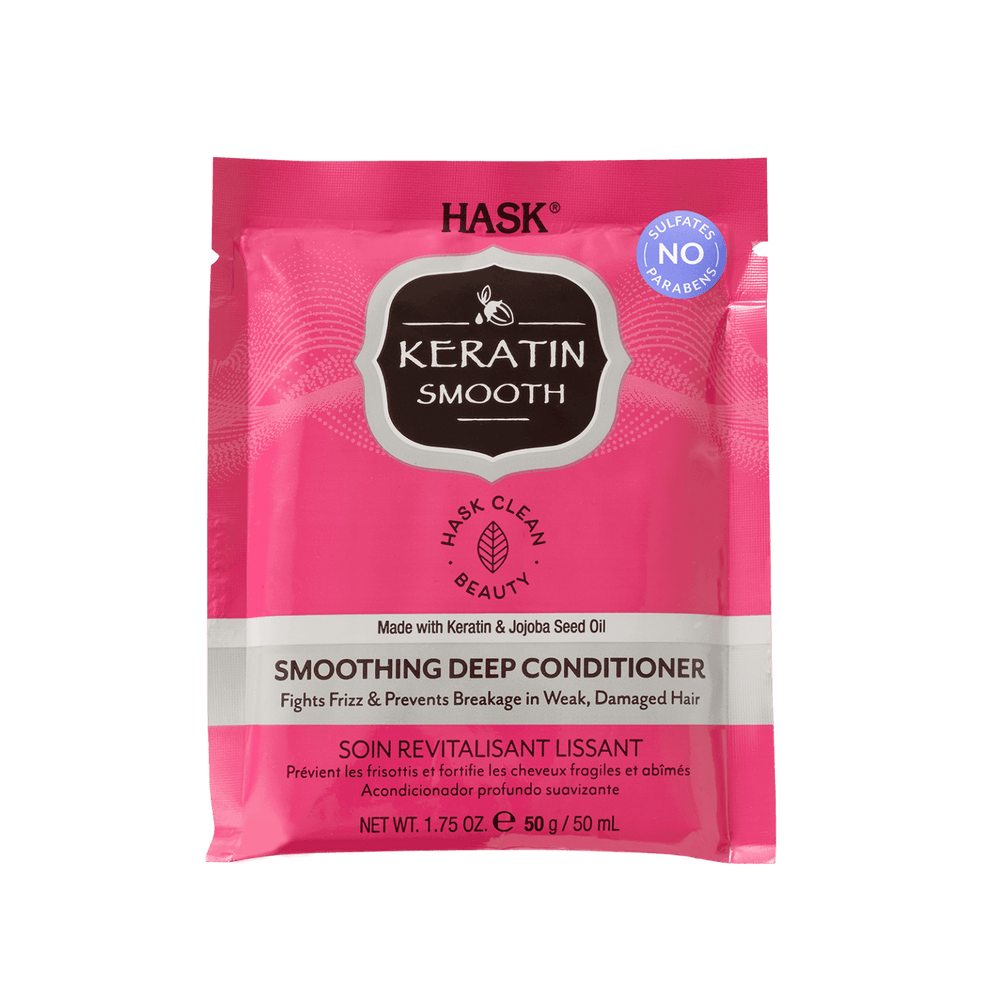 Hask Keratin Smoothing Deep Conditioner Sachet 50 g – Glow Cove
